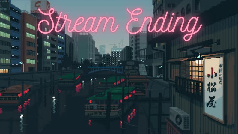 Starting Soon/stream Ending Anime Aesthetic Twitch Overlay | Etsy