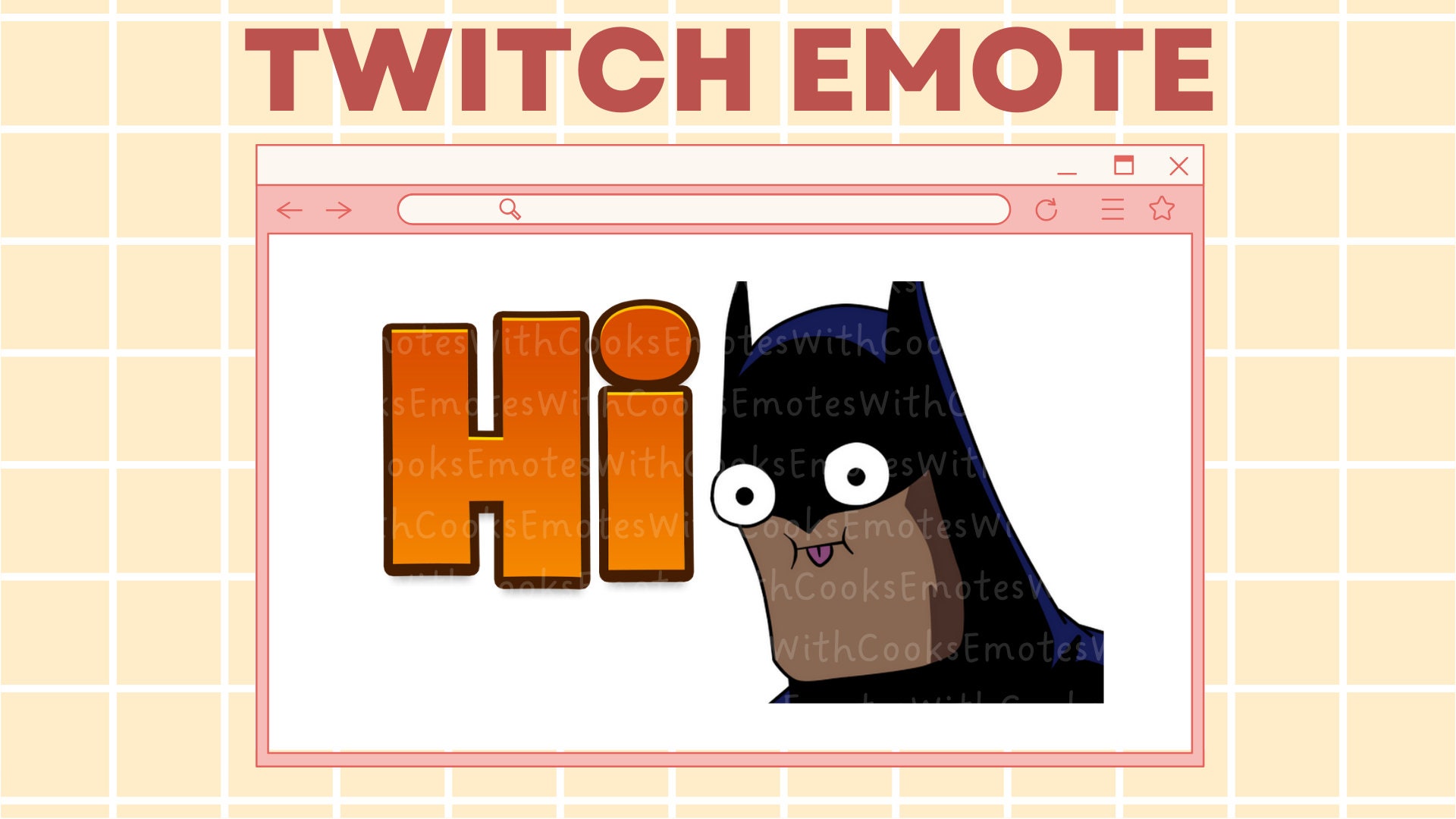 Batman Hi Twitch Emote - Etsy Australia