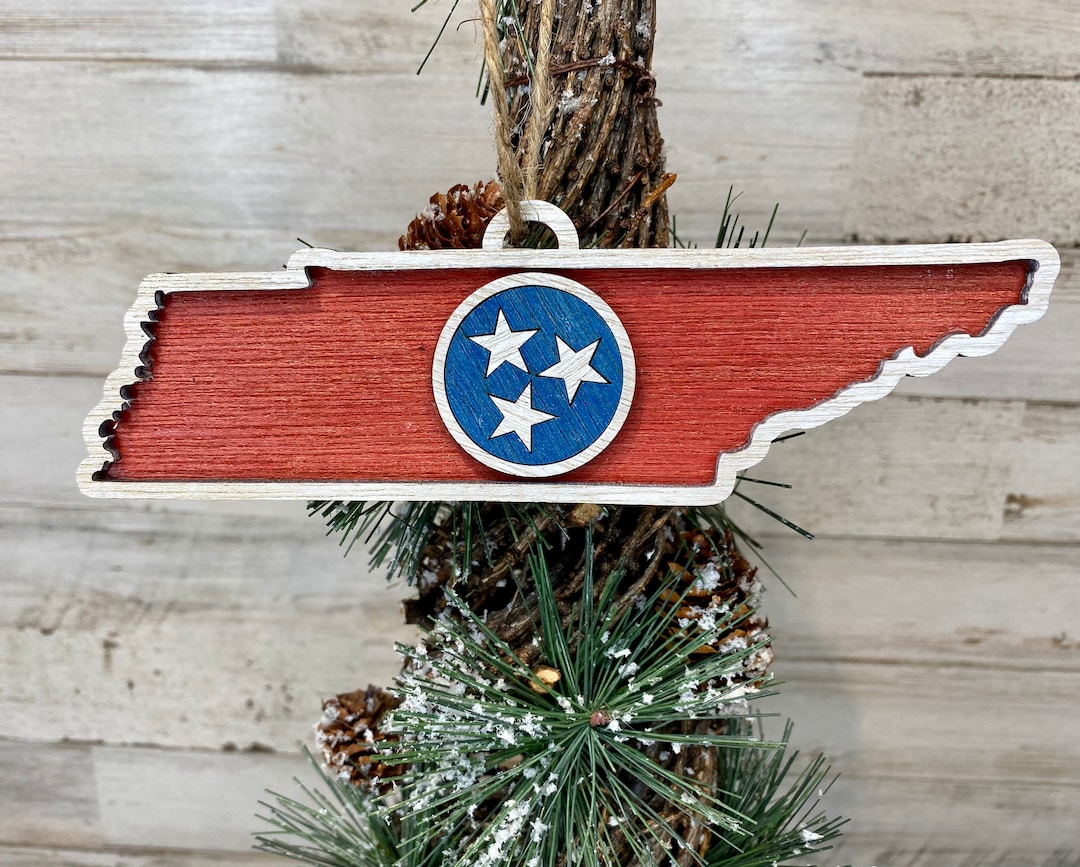 State of Tennessee Christmas Ornament, Refrigerator Magnet, State ...