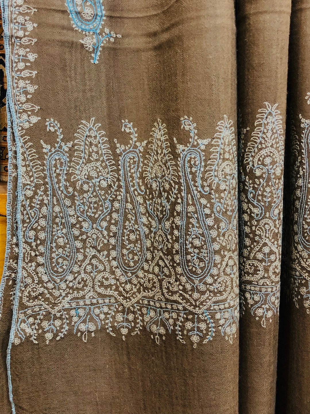 Goat Scarf Pashmina Embroidery Shawl Luxury Cashmere Scarf - Etsy