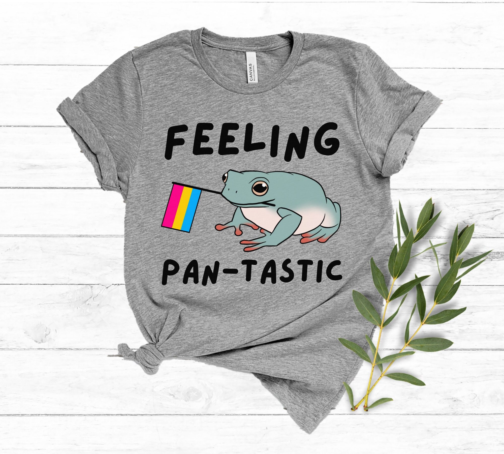Feeling Pan-tastic Pansexual Pride Flag Cute Pride Month Frog - Etsy