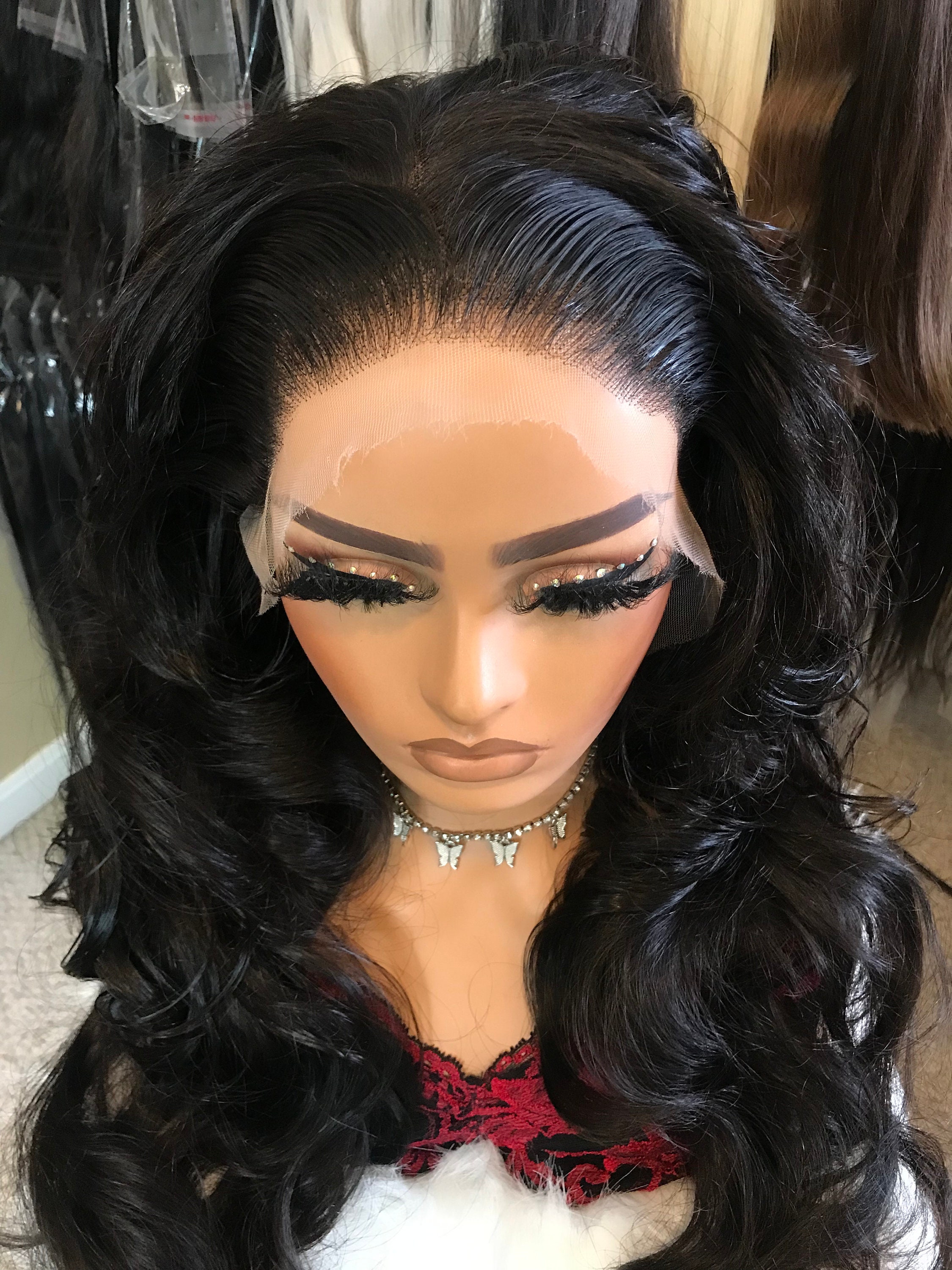 26" Peruvian Body Wave 250% Density HD Lace 13x6 13x4 Frontal Wig SALE ...