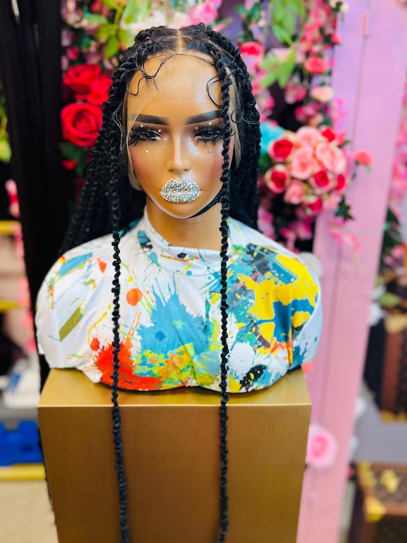Full Lace Braided Wig (marley, African Twist, Senegalese) - Etsy