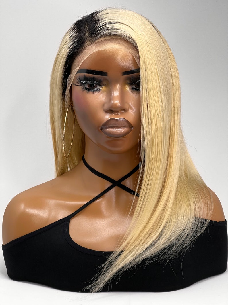 1B/613 Frontal Transparent Lace Wigs - Etsy
