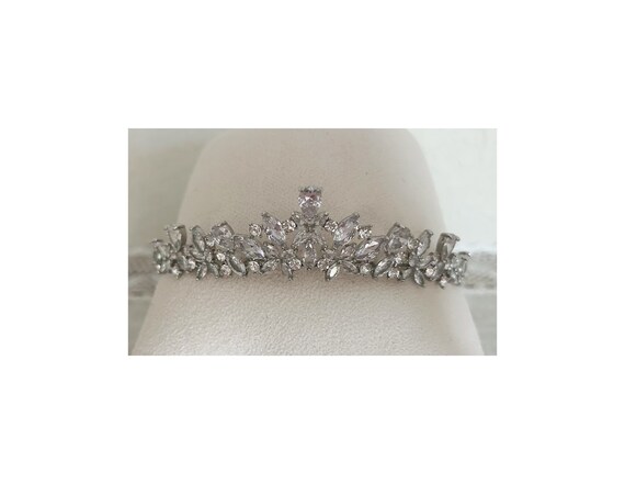 tiara, Crystal tiara, wedding tiara, bridal tiara, si… - Gem