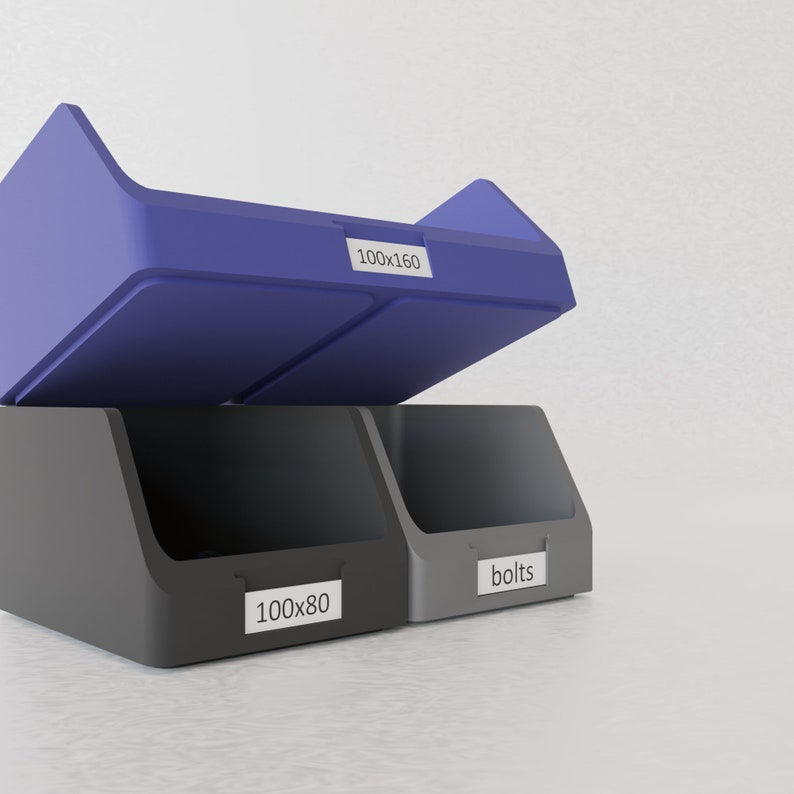 Stackable Parts Boxes STL File - 3D Print Storage Box - Small Parts ...