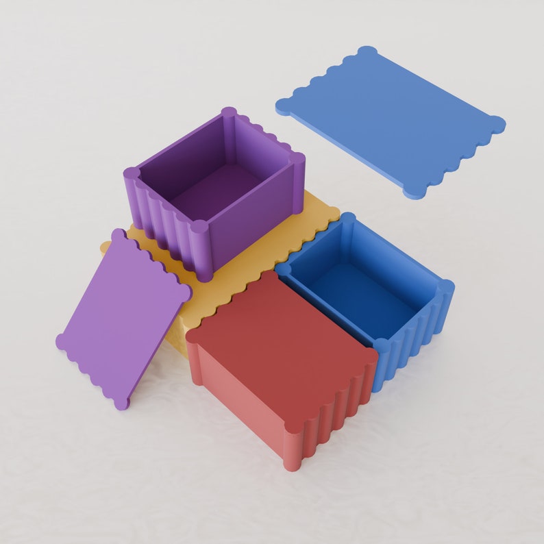 Mini Box STL File - Stackable - 3D Print Storage Box - Etsy UK