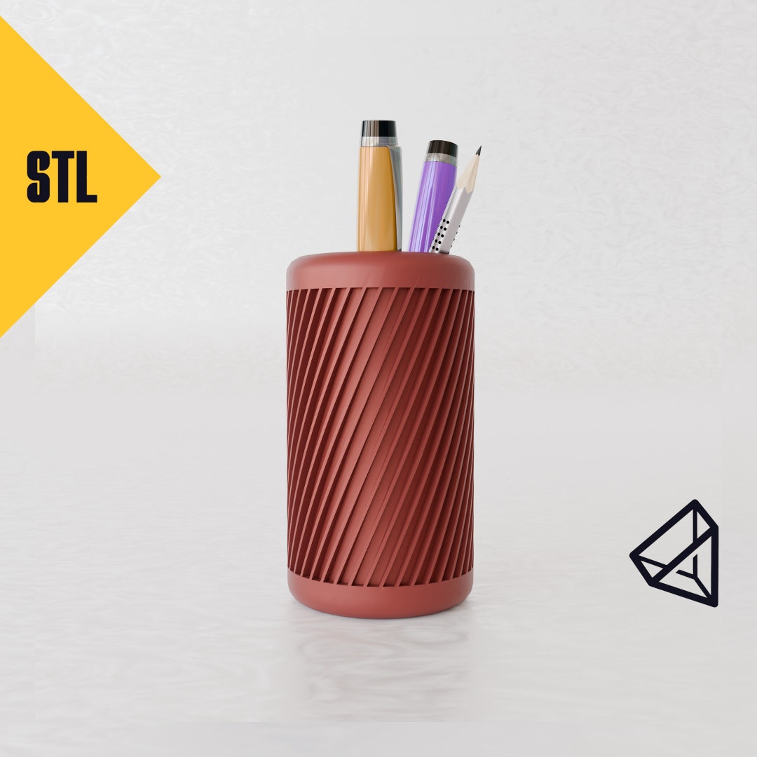 Pen Holder STL File 3D Printable Pen Holder - Etsy