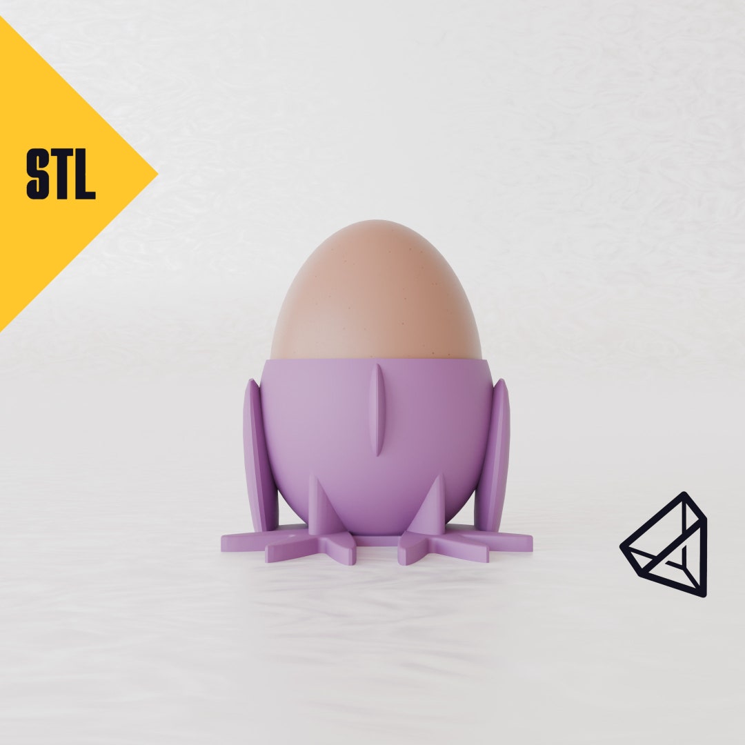 Egg Holder STL File 3D Printable Egg Cup Chicken - Etsy