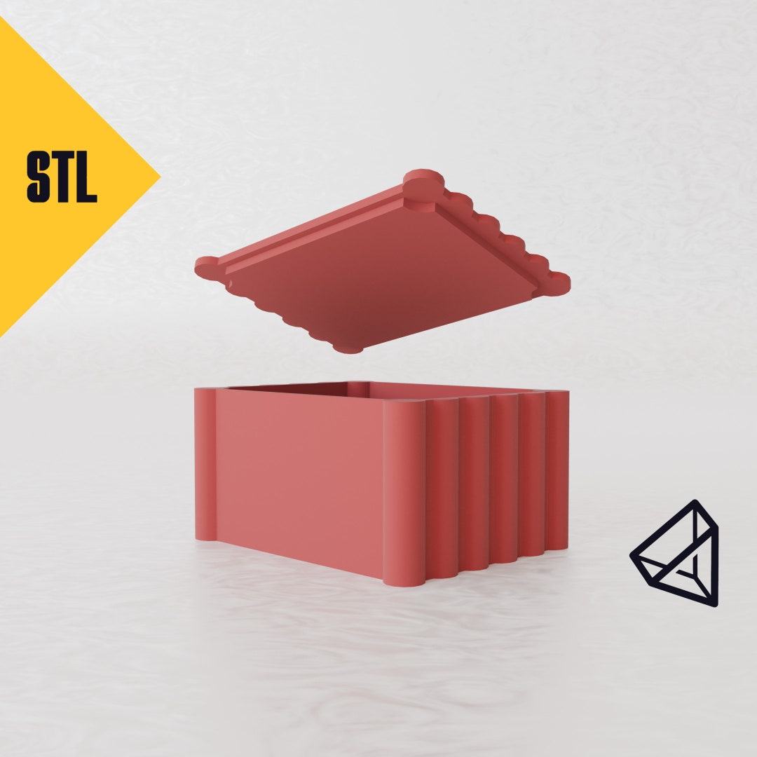 Mini Box Stl-bestand Stapelbaar 3D Print Opbergbox - Etsy
