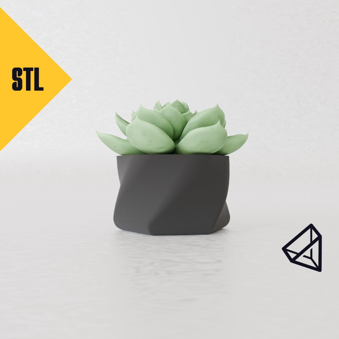 Mini Planter STL File - 3D Print Flower Pot - Minimalist Design Planter ...