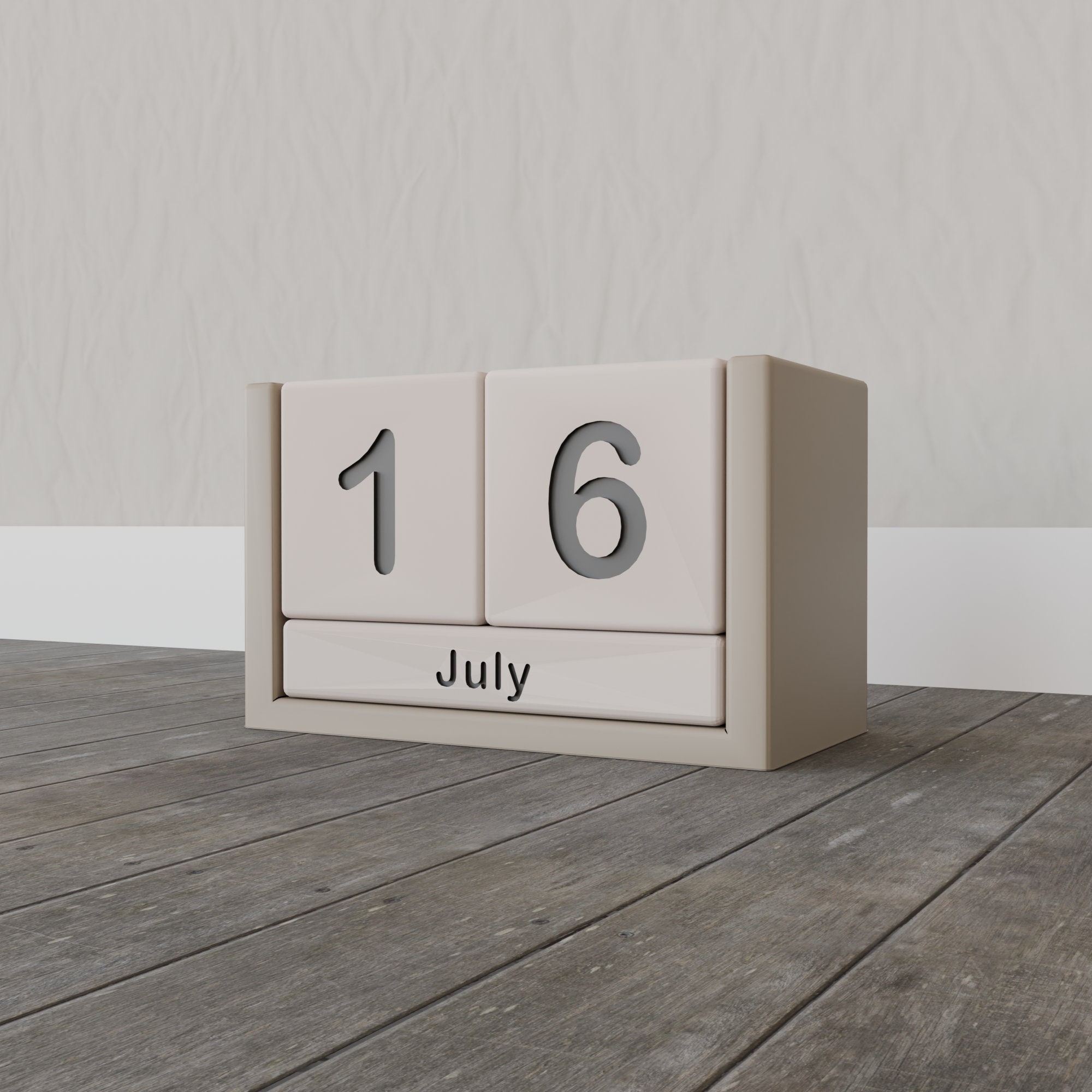 Date Blocks 3D STL Files - 6 Files for 3D Printer - Etsy