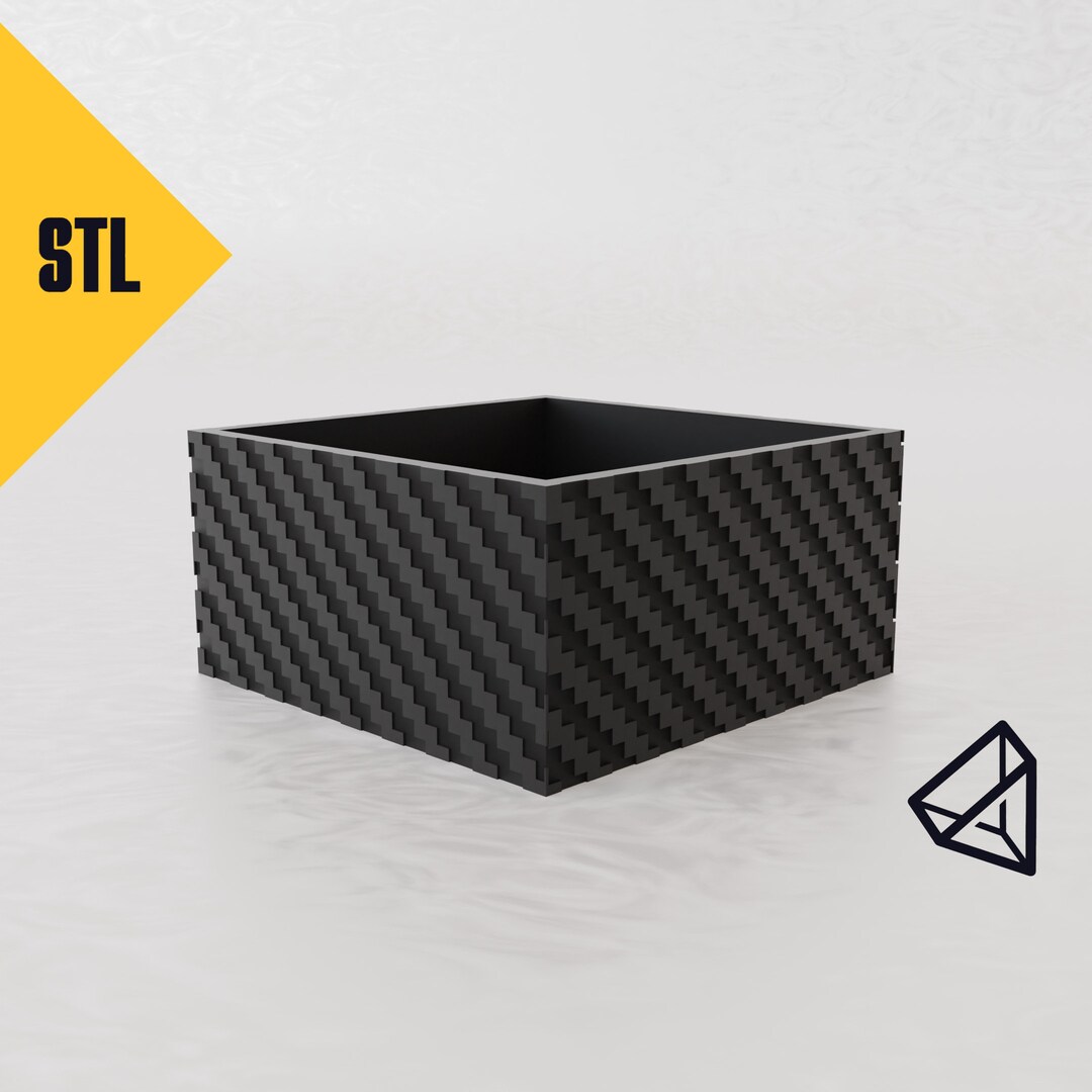 Carbon Storage Box STL File 3D Print UNIQUE Storage Box - Etsy
