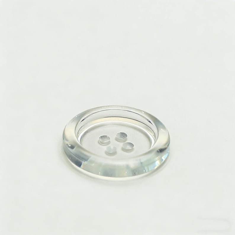 Clear Transparent Resin Buttons, 4-hole Round Sewing Buttons for Shirts ...