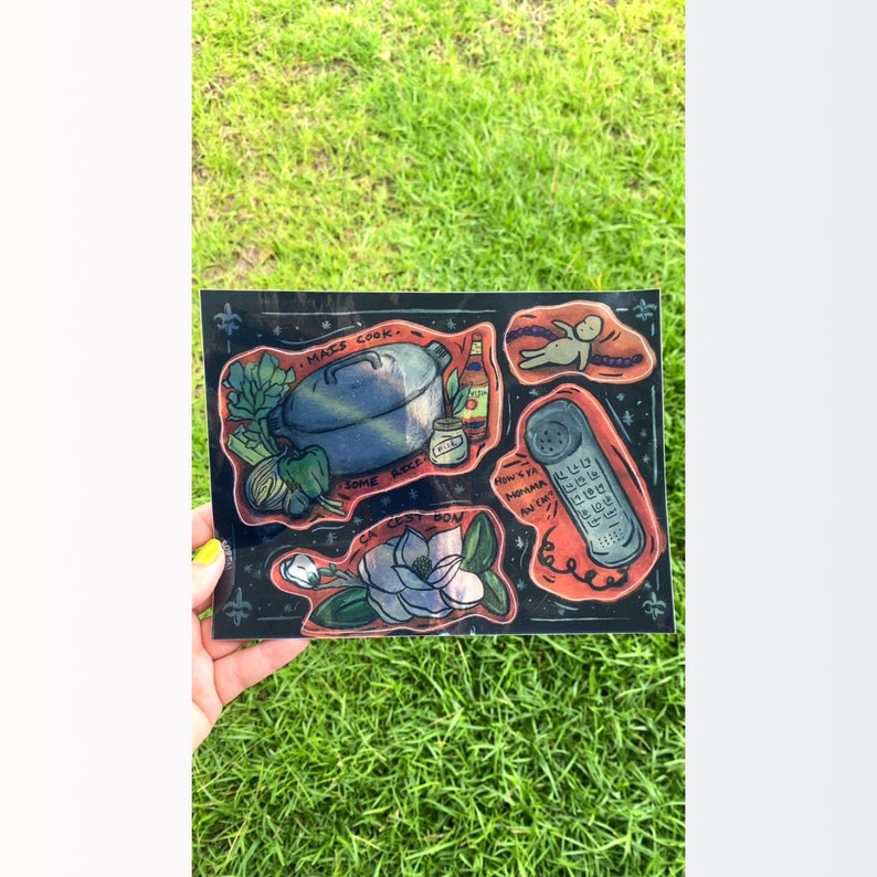 Cajun Flash Louisiana Sayings Sticker Sheet New Orleans Mardi Gras - Etsy