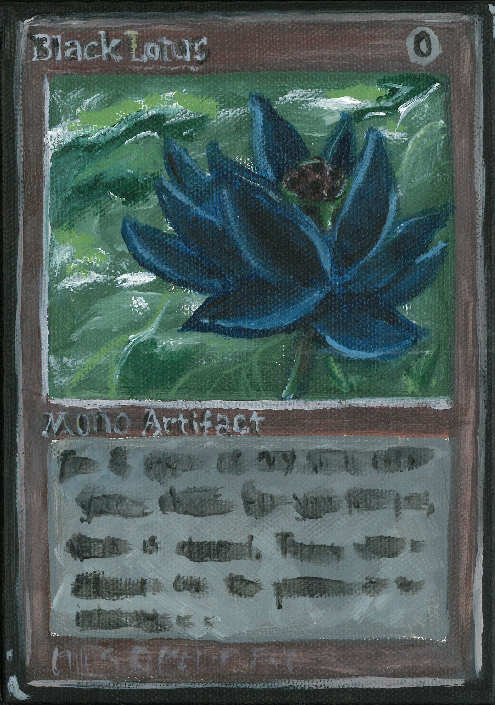 Black Lotus Magic Card Art Print Card Game Gamer Art - Etsy