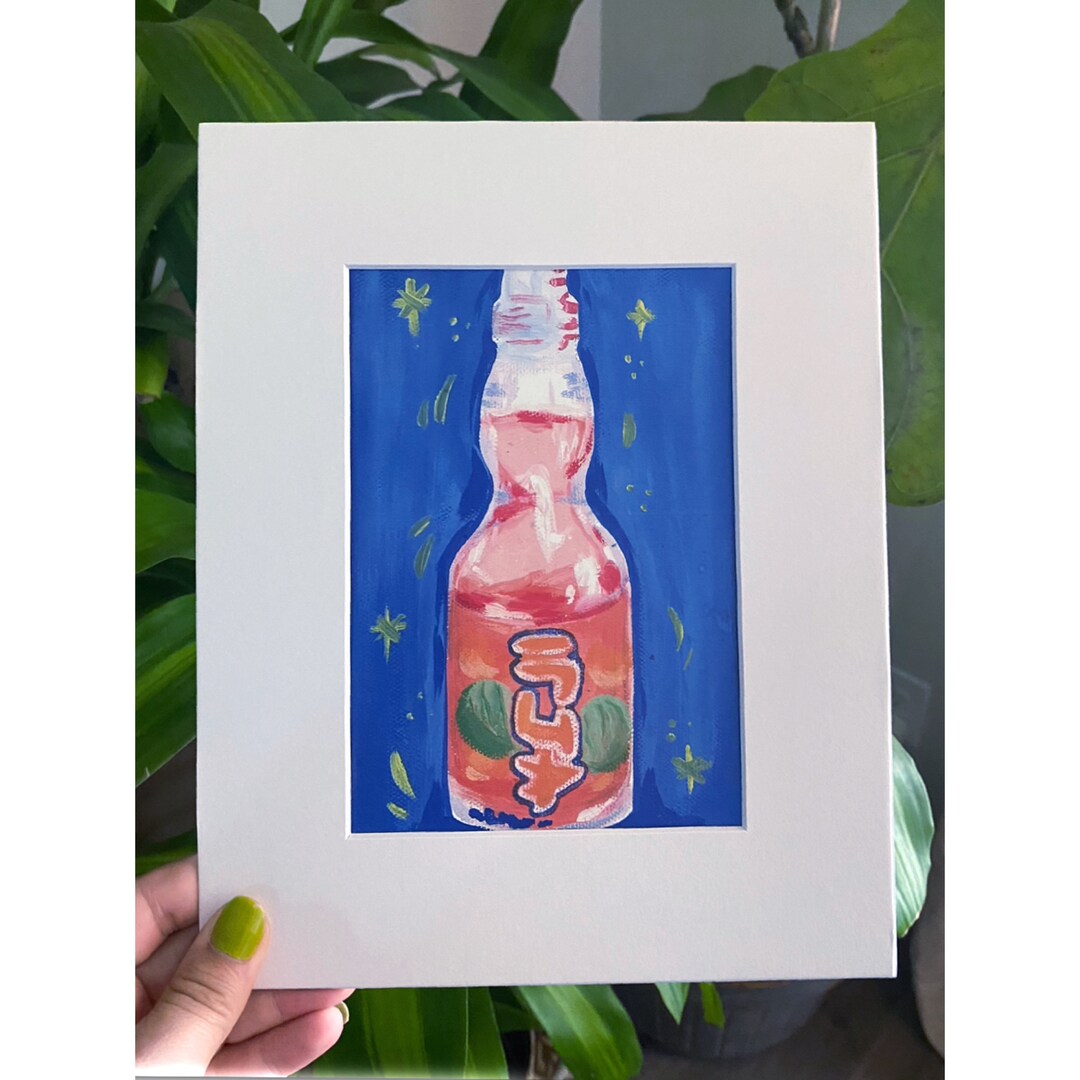 Melon Ramune Kawaii Art Print Japanese Aesthetic Gamer Girl - Etsy