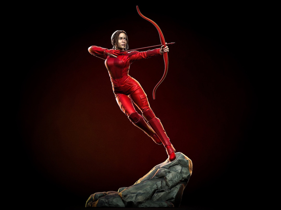 The Hunger Games Katniss Everdeen 3d Print Stl Files Nsfw Etsy