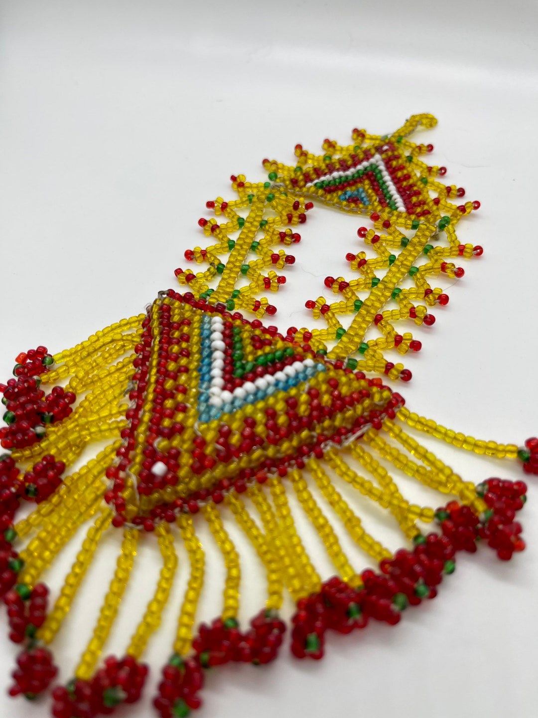 Afghan Art Hand Beaded Talisman Wall Hanging - Etsy