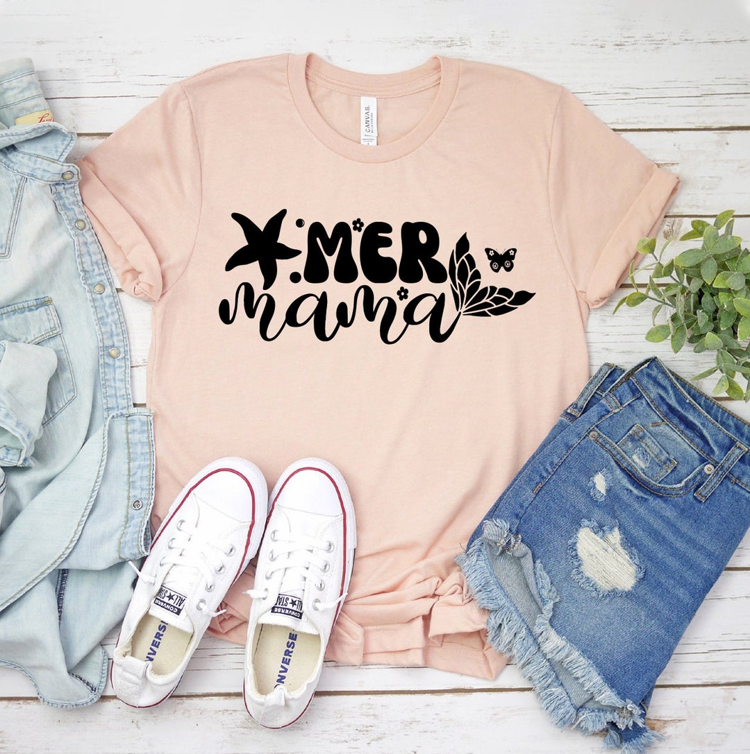 Mer Mama T-shirt, Mer Mini Shirt, Funny Onesie Tee, Mommy Top ...