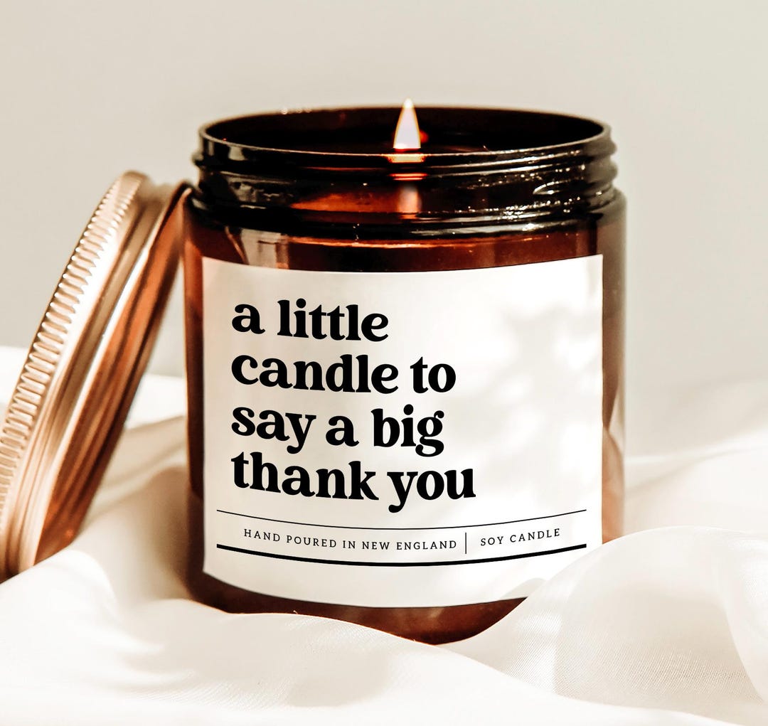 A Little Candle to Say A Big Thank You Candle, Thank You Candle ...