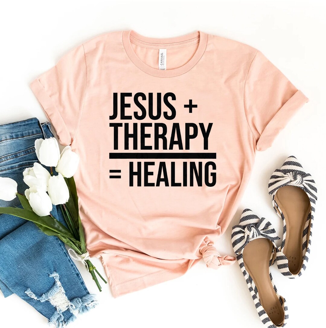 Jesus Therapy Healing T-shirt, Mental Health Shirt, Jesus Tee ...