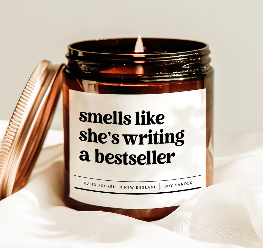 Smells Like She's Writing A Bestseller Candle, New Author Gift ...