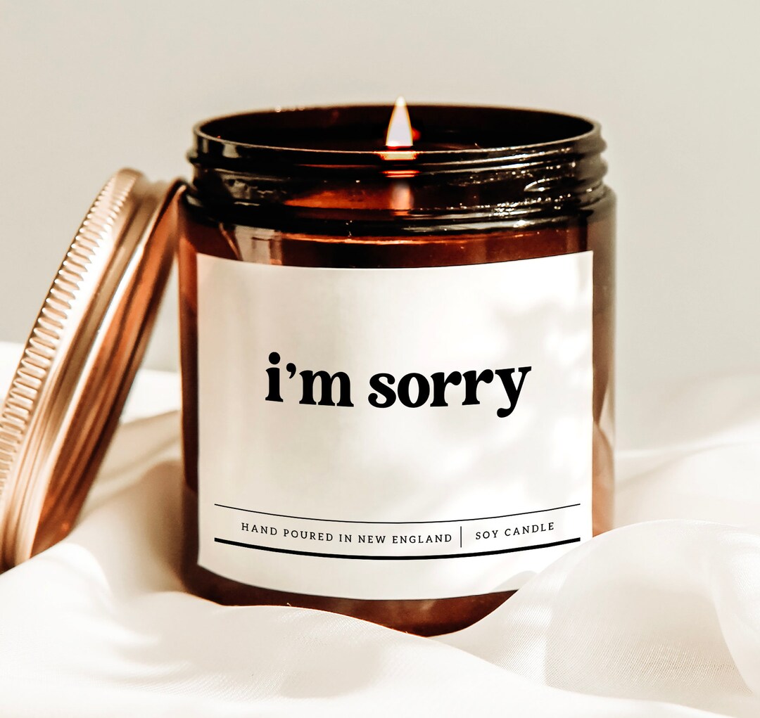 I Am Sorry Candle, Apology Gift, Best Friend Gift, Forgive Me Gift ...