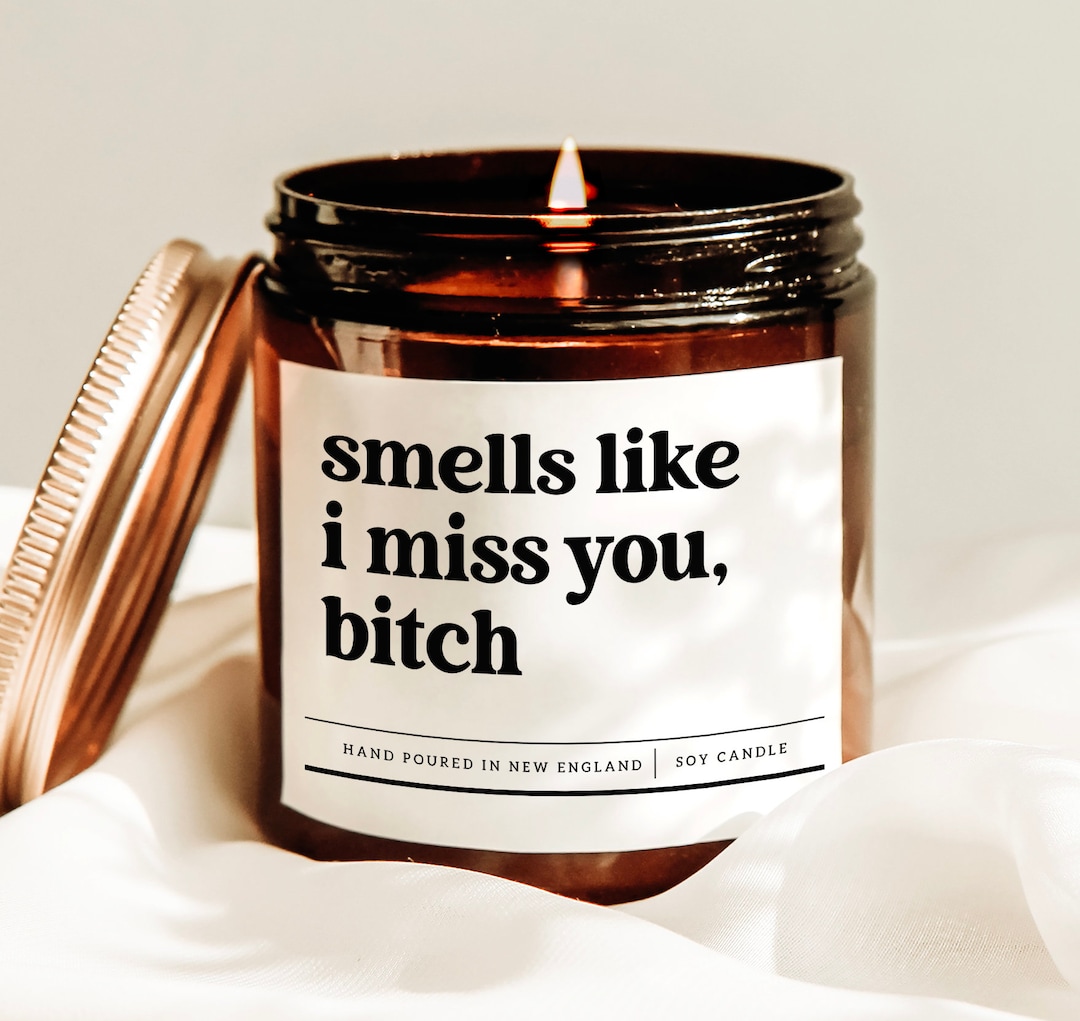 Smells Like I Miss You Candle, Long Distance Gift, Moving Away Gift ...