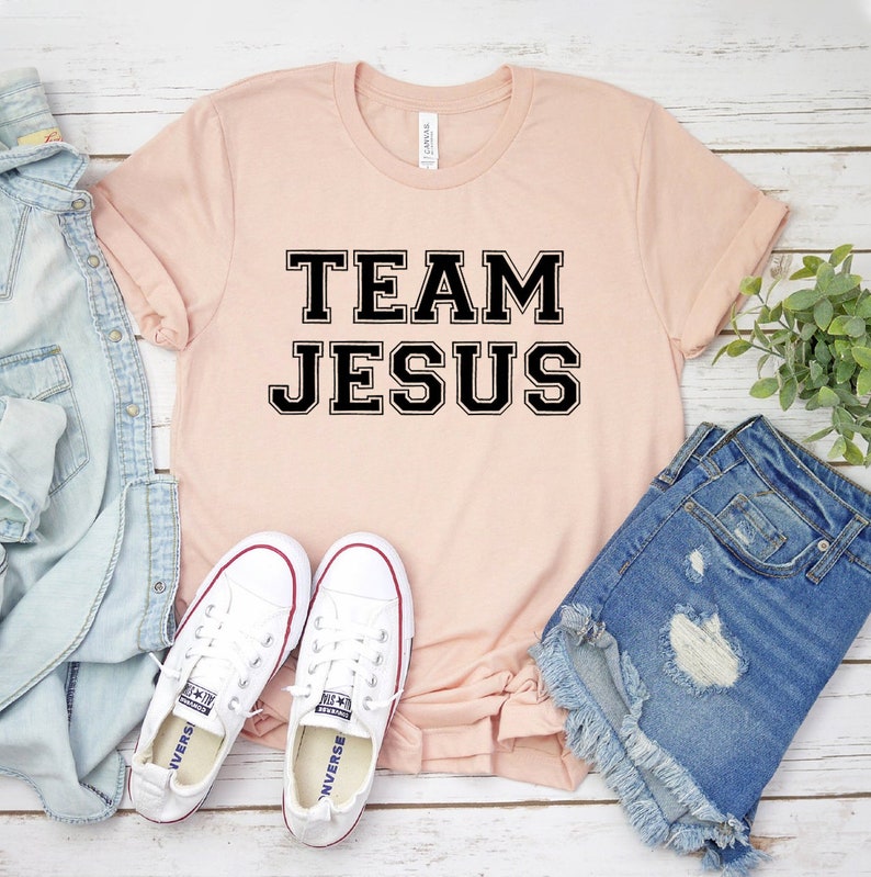 Team Jesus T-shirt, Christ Shirt, Bible Verse Tee, Christian Top, God ...
