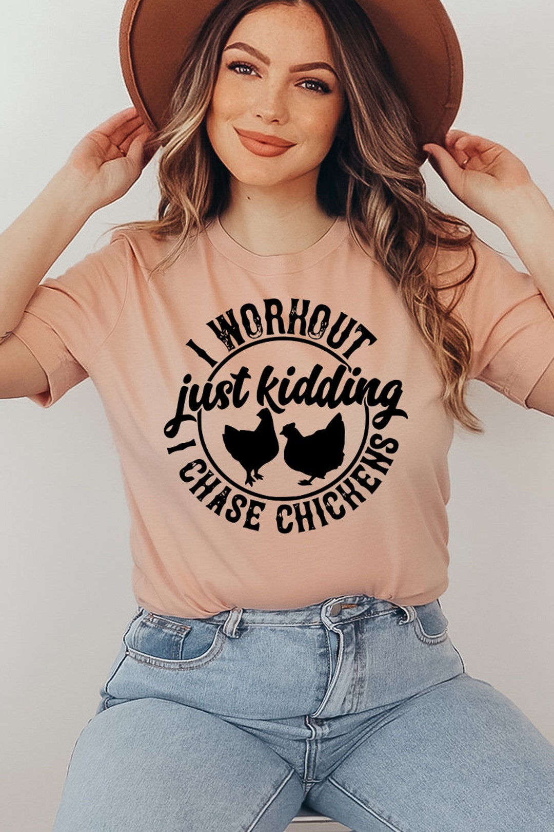 I Work Out Just Kidding I Chase Chickens T-shirt, Chicken Shirt ...