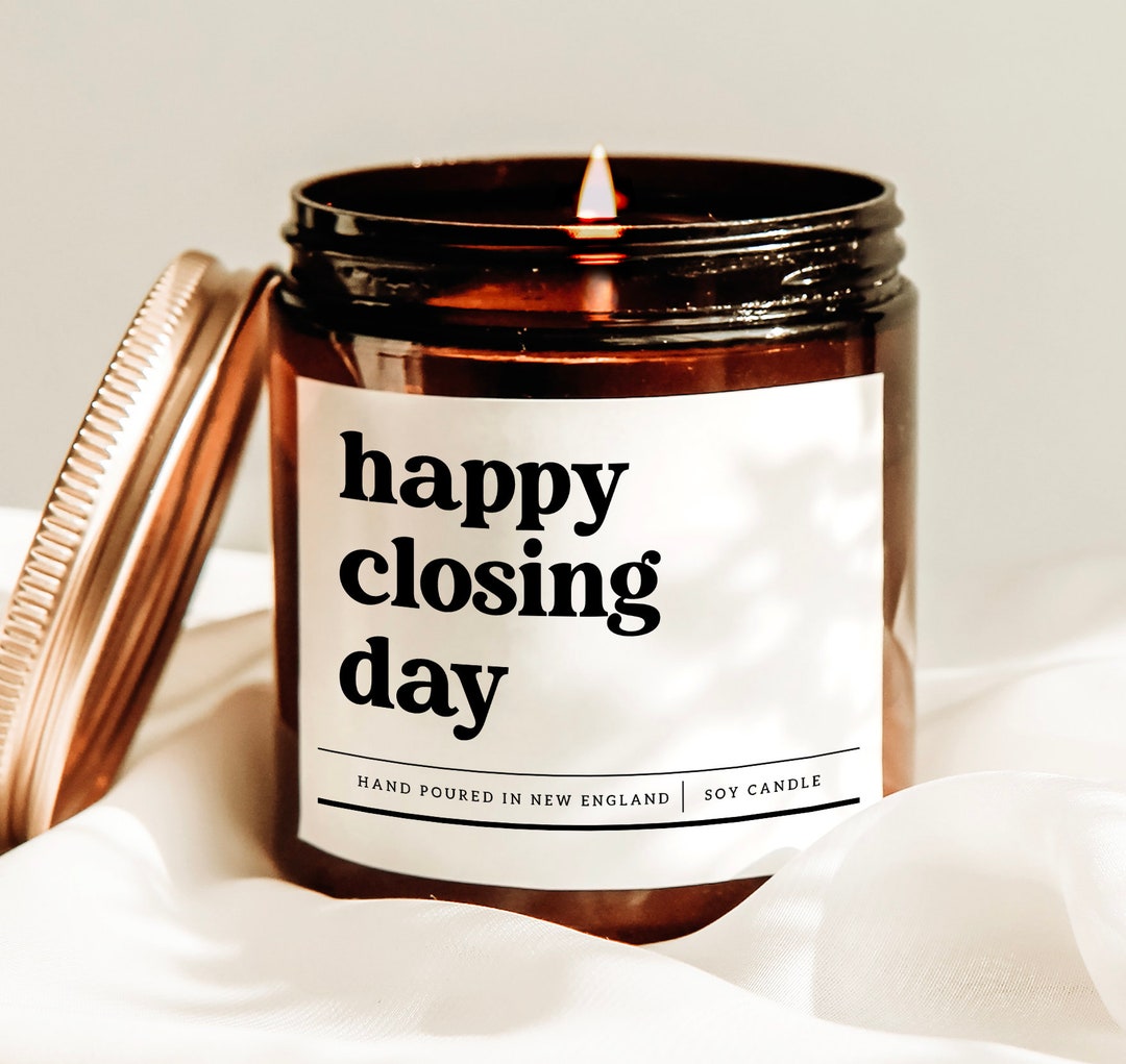 Happy Closing Day Candle, New House Present, Closing Day Gift, House ...