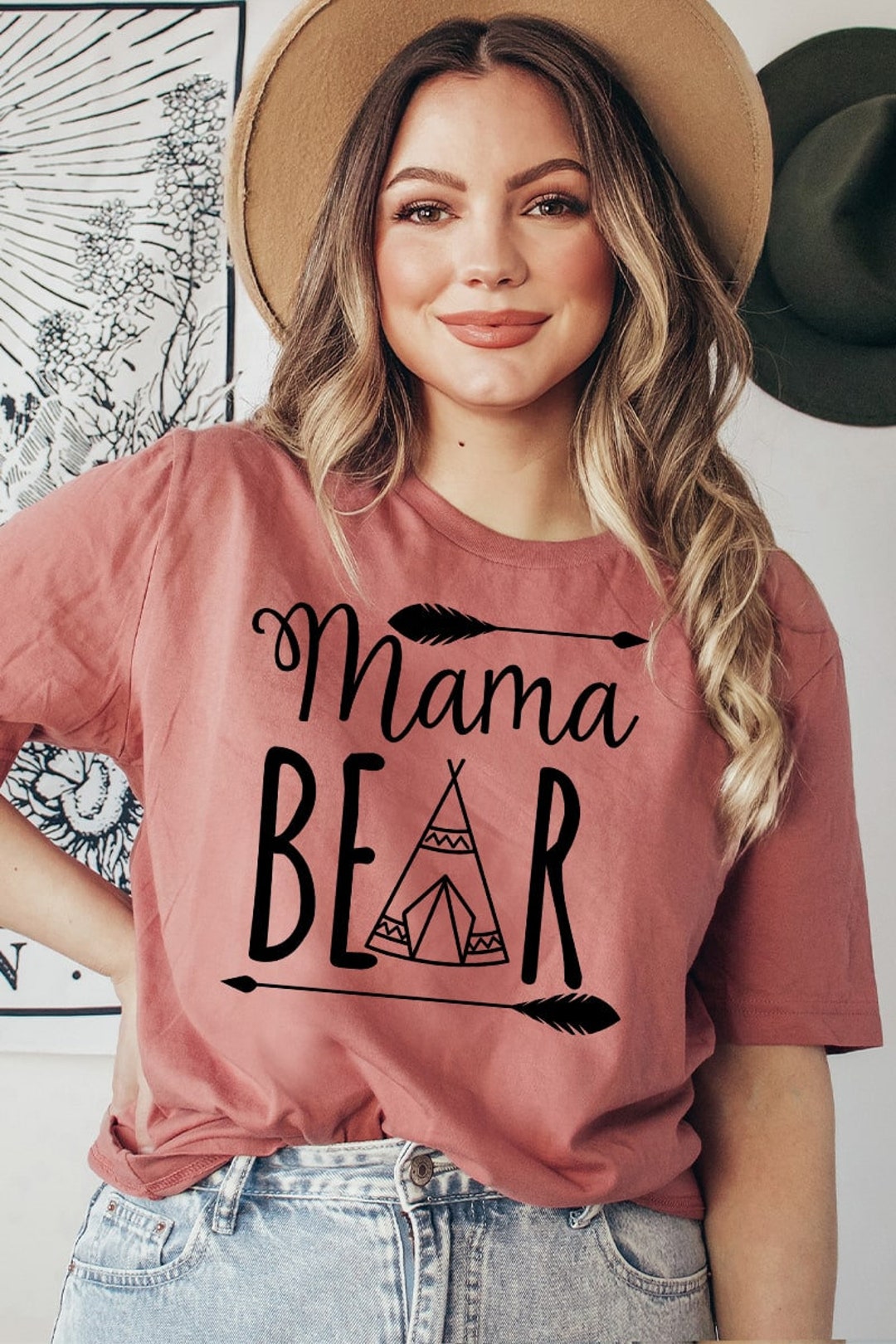 Mama Bear T-shirt, Funny Pregnancy Shirt, Animal Naturel Lover Tee ...