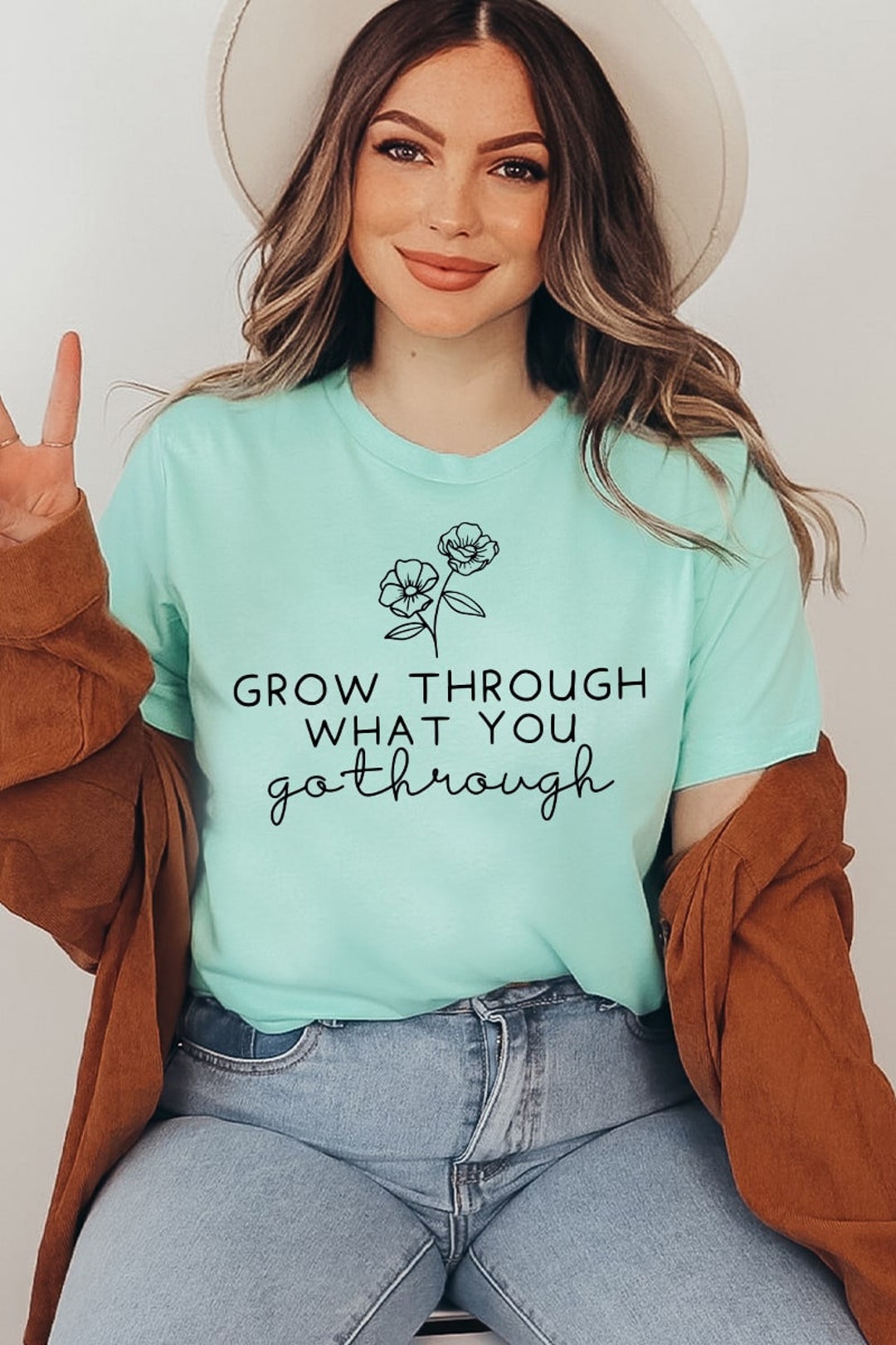Grow Through What You Go Through T-shirt, Motivational Shirt ...
