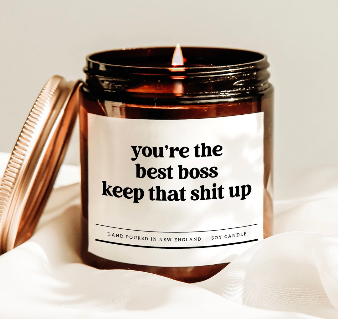 You're the Best Boss Candle, Funny Girl Boss Gift, New Business Owner ...