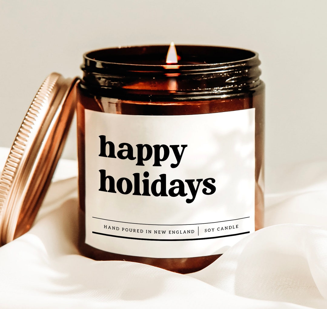 Happy Holidays Candle, Funny Christmas Candle, Coworker Christmas ...