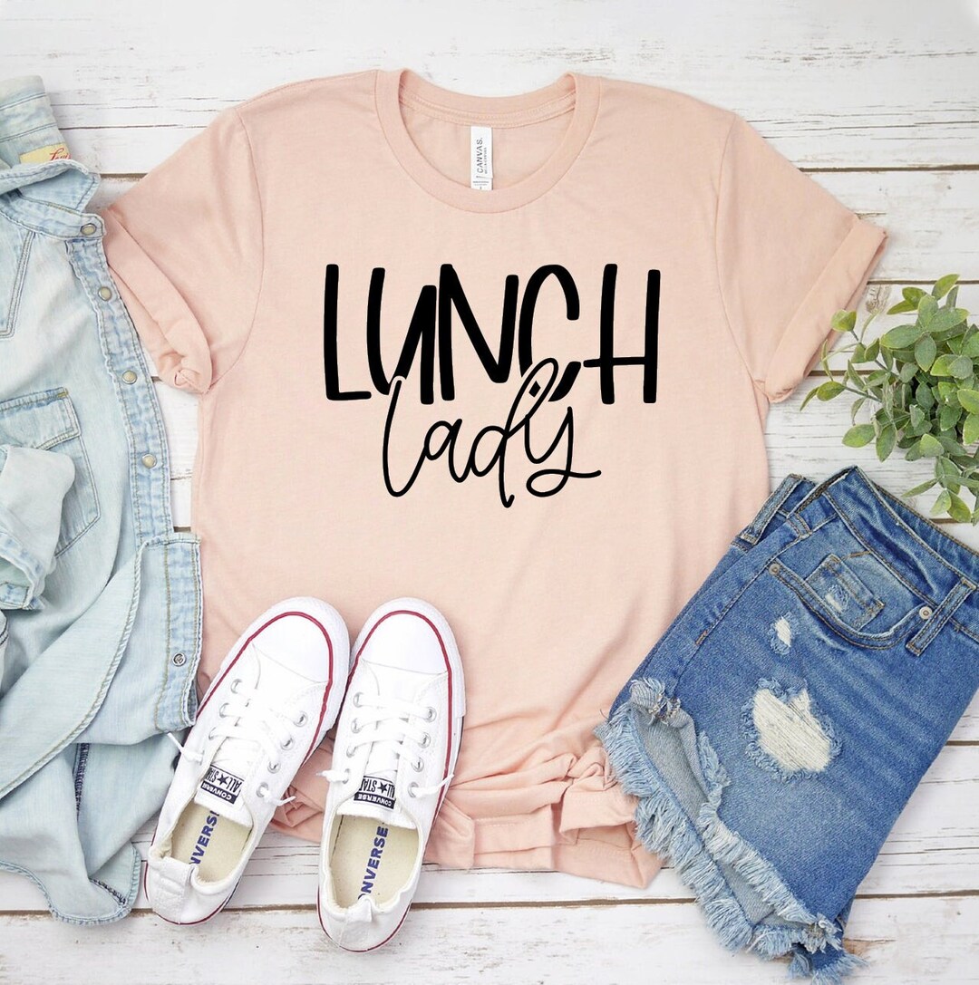 Lunch Lady T-shirt, Christmas Shirt, School Tee, School Cafeteria ...