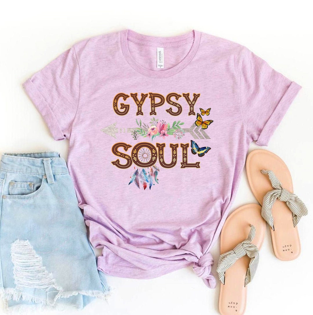 Gypsy Soul T-shirt, Novelty Shirt, Boho Gift, Festival Tee, Hippie Top ...