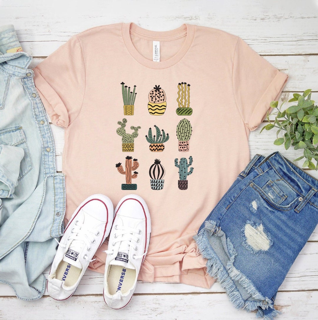 Boho Cactus T-shirt, Desert Life Shirt, Boho Western Gift, Mountain ...