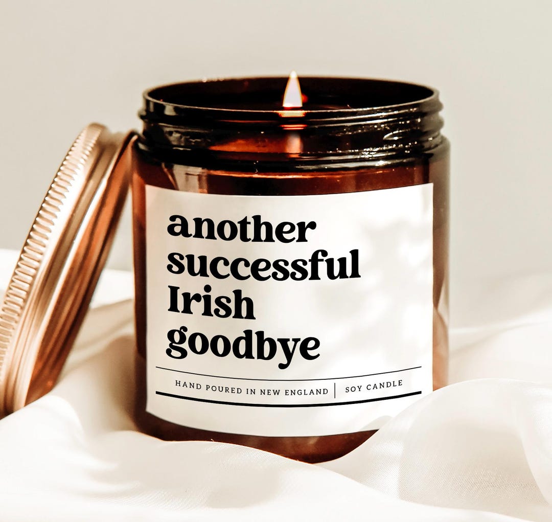 Another Successful Irish Goodbye Candle, Friend Goodbye Gift, St ...