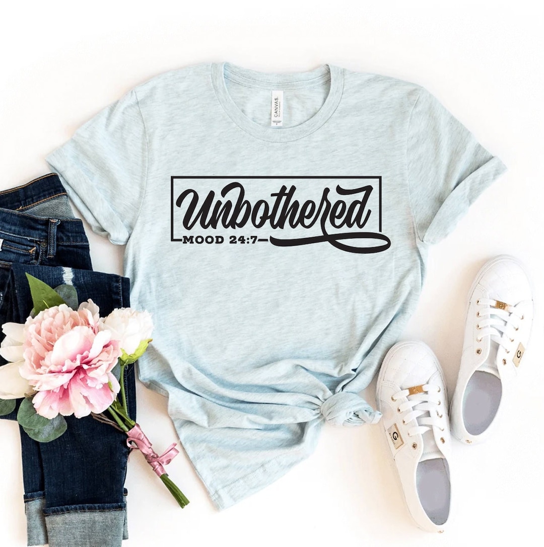 Unbothered T-shirt, Mood Shirt, Birthday Gift, Black Blessed Tee ...