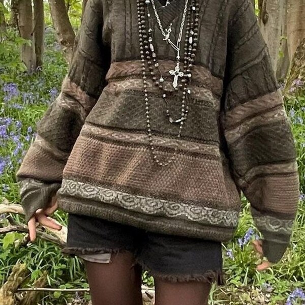 Grunge Sweater - Etsy