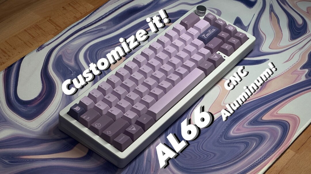 Custom Yunzii AL66 Mechanical Keyboard | 65% Size | Hand-lubed Switches ...