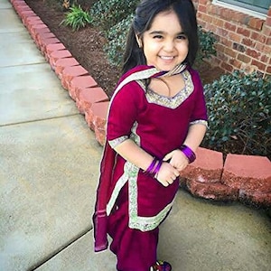 Indian Traditional Dress for Baby Girl Kids Kurti With Dhoti / - Etsy