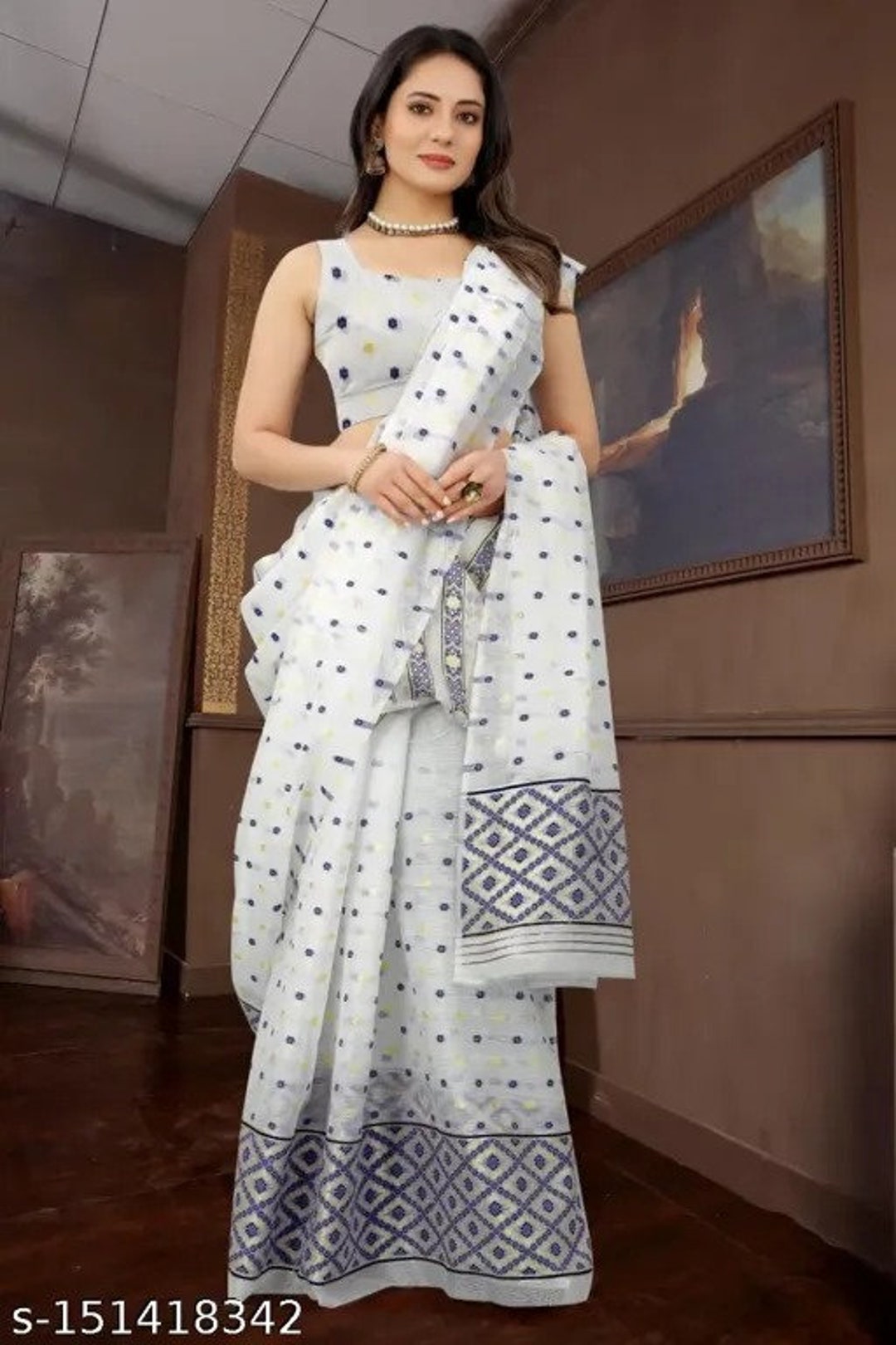 Beautiful Colours/color Saree for Women &girls Khadi Cotton Sari ...