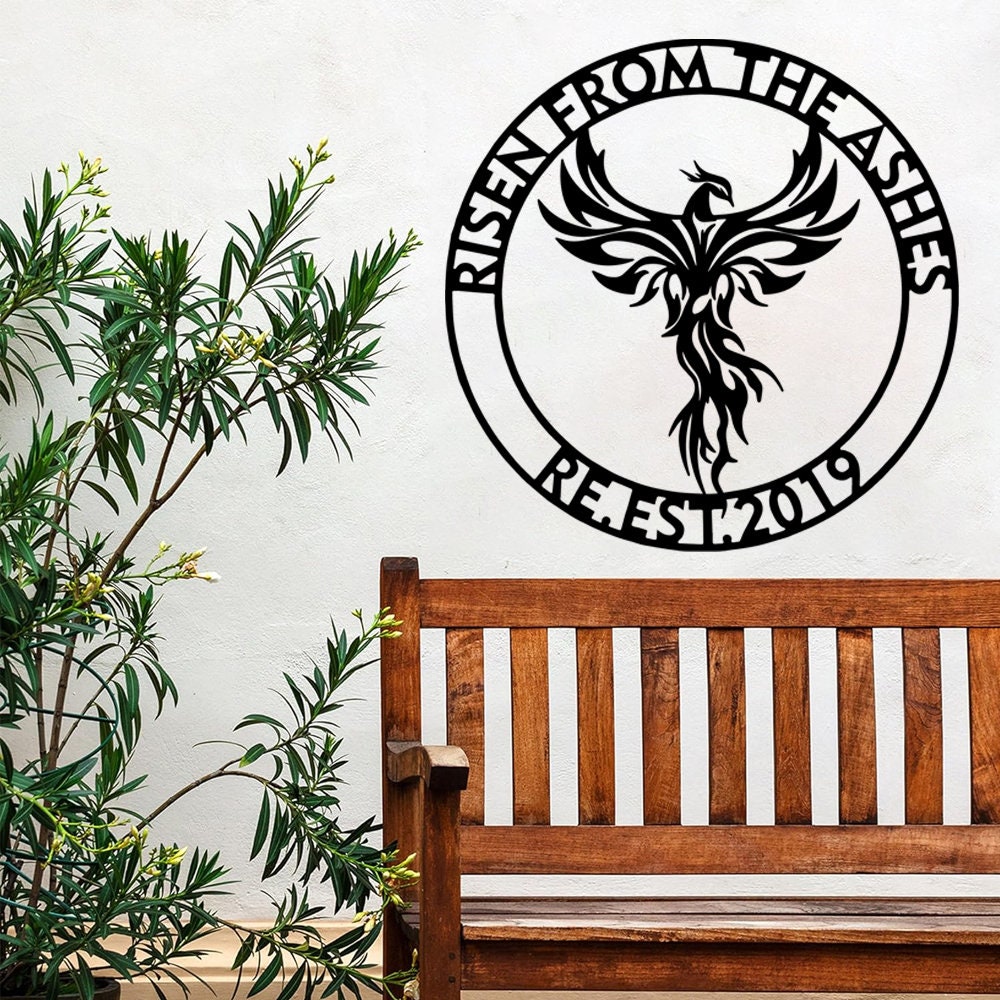 Custom Phoenix Metal Wall Signs-personalized Phoenix Metal Wall Art ...