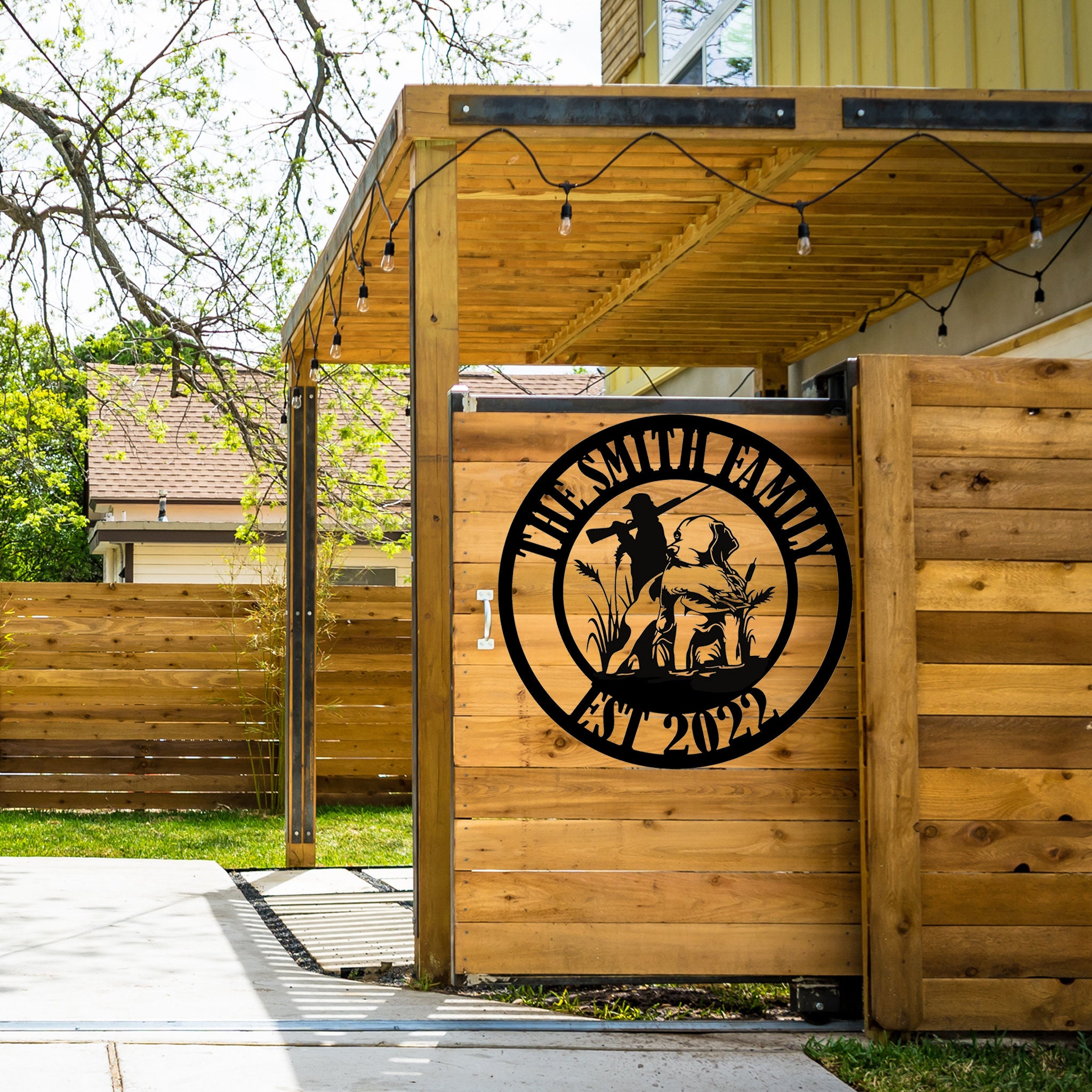 Handmade Custom Hunter Metal Wall Sign With Led - Etsy