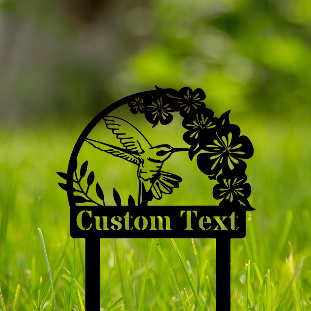 Custom Garden Metal Signs-metal Garden Stake Signs-personalized Garden ...