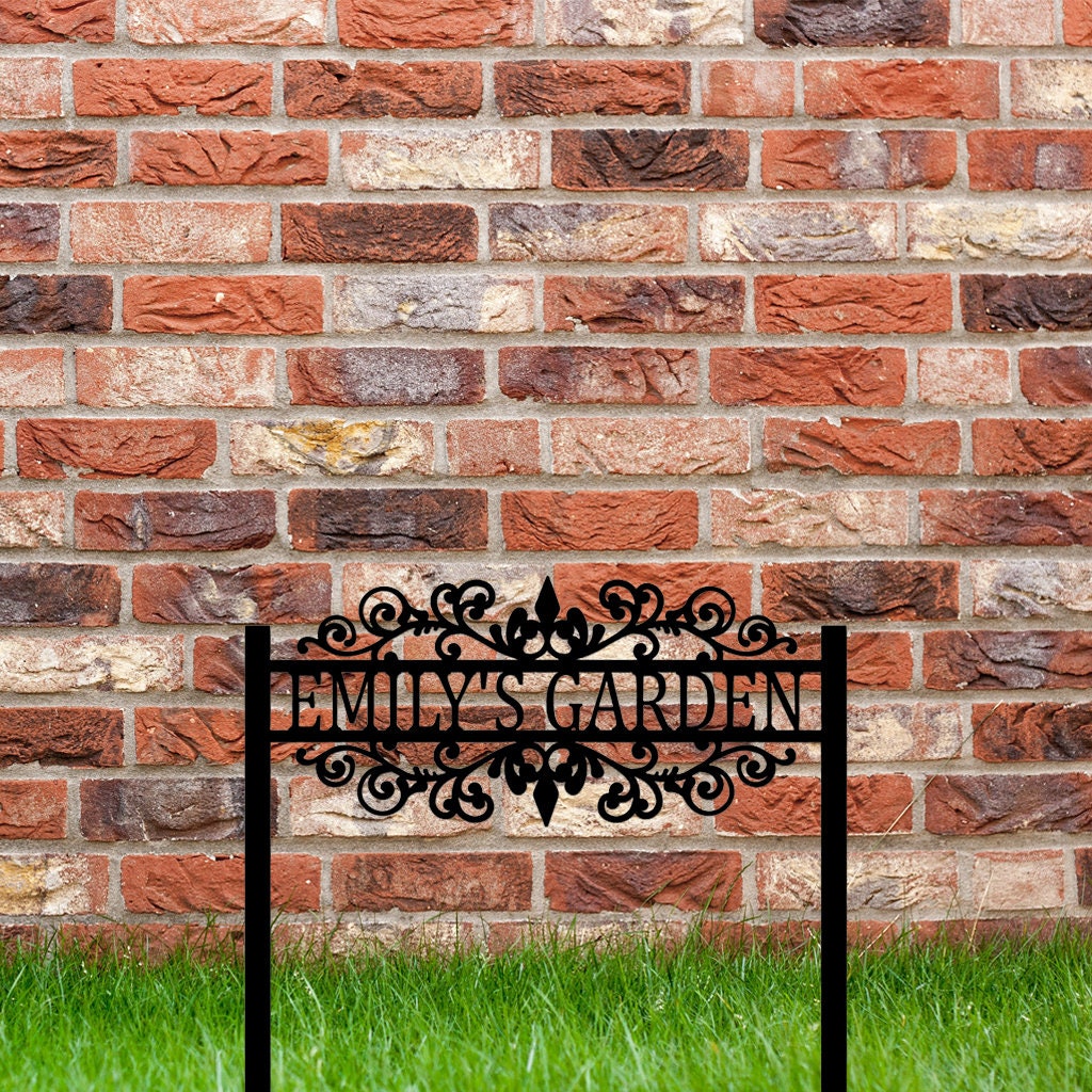 Custom Garden Metal Signs-personalized Garden Metal - Etsy