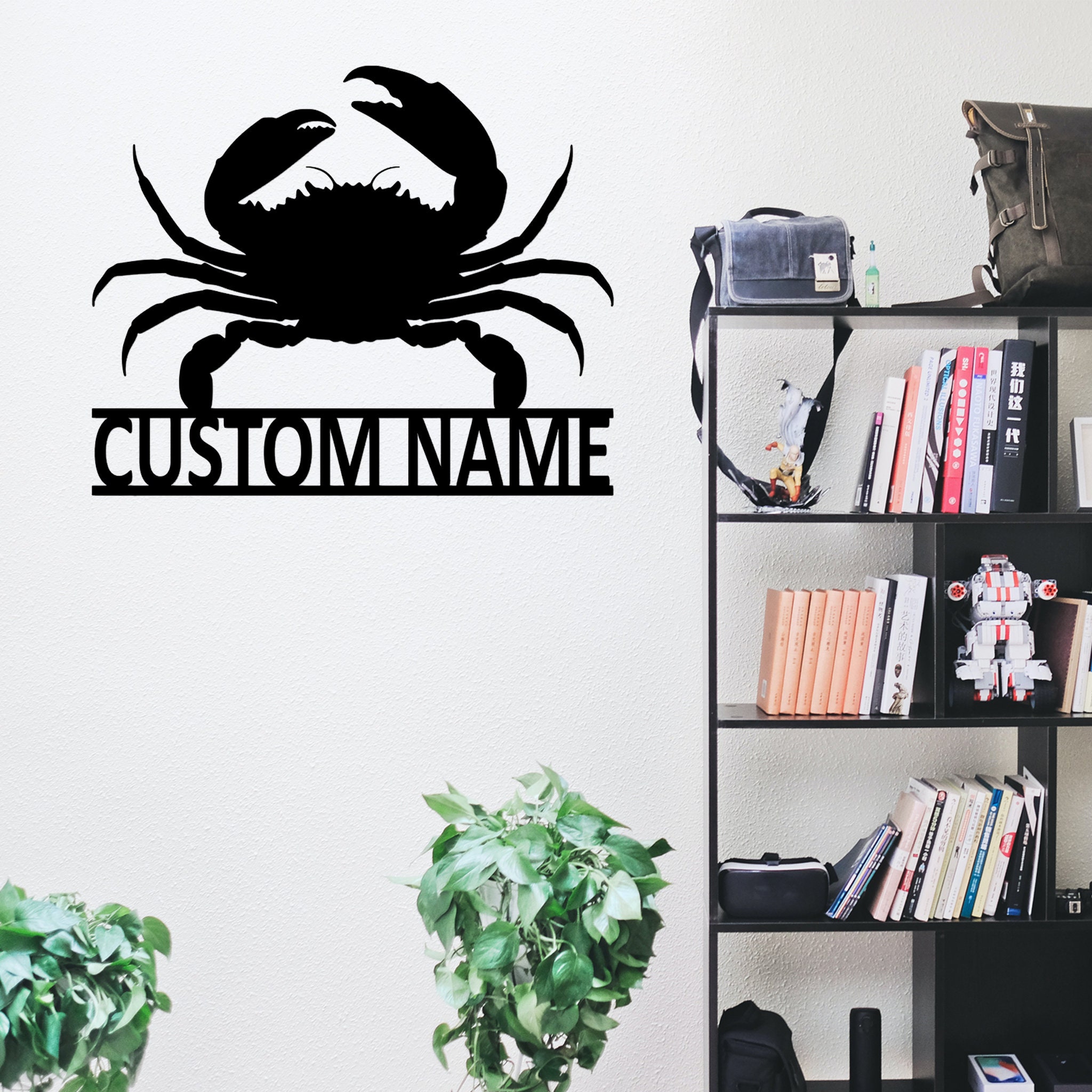 Custom Crab Metal Wall Signs-personalized Crab Metal Wall - Etsy